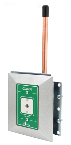 WALL OUTLET KIT - OHMEDA DIAMOND QUICK CONNECT, COLOR, 5" - OXY